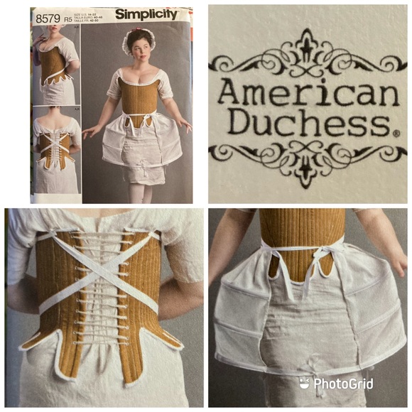 Simplicity | Other | American Duchess Corset Panniers Pattern New Sz ...
